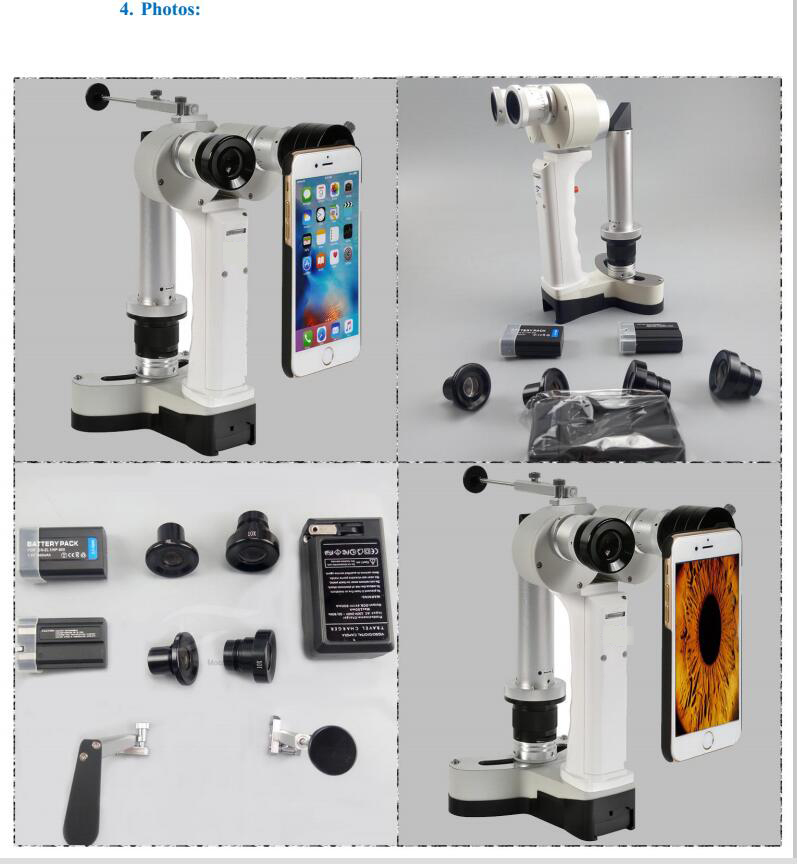 China Ophthalmic Handheld Digital Portable Slit Lamp Microscope manufacturers - MeCan Medical ...